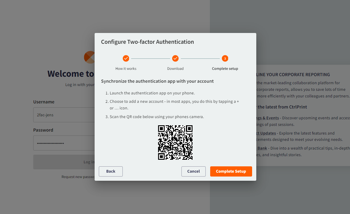 Using Two-factor Authentication
